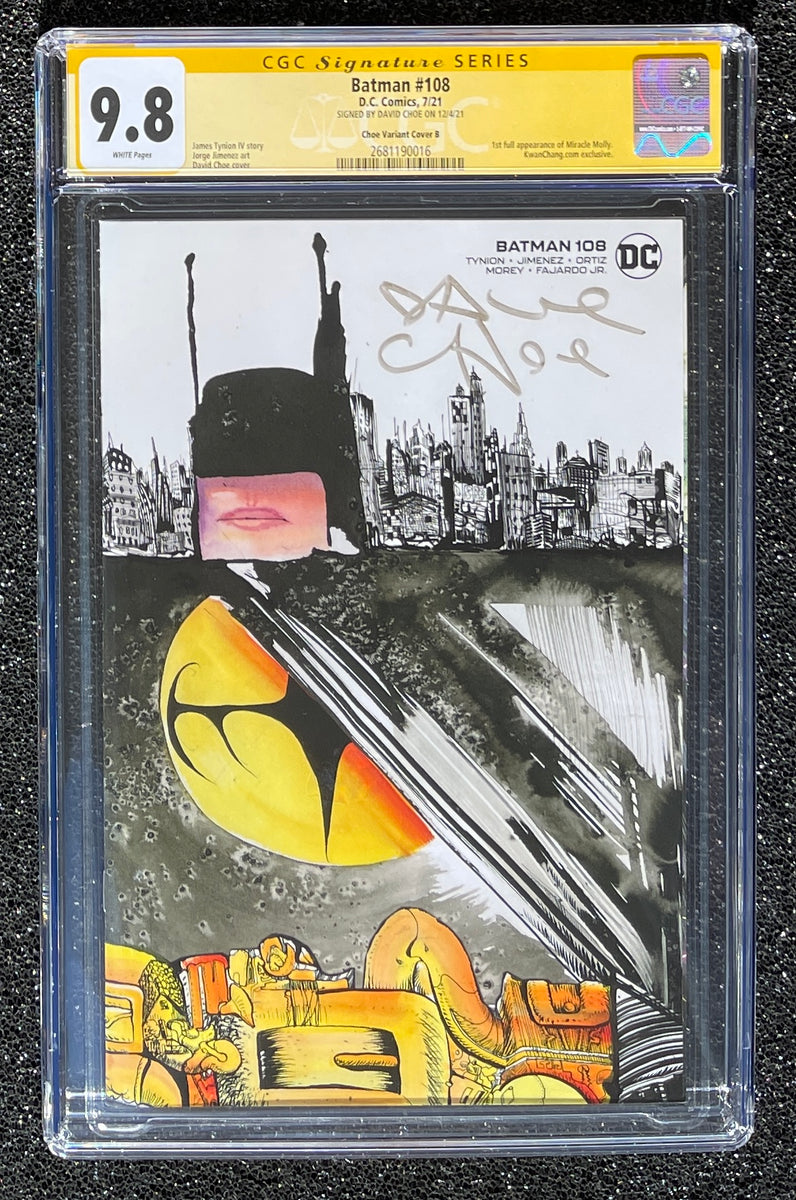 CGC 9.8 SS Signed by David Choe Batman # 108 David Choe Variants ...