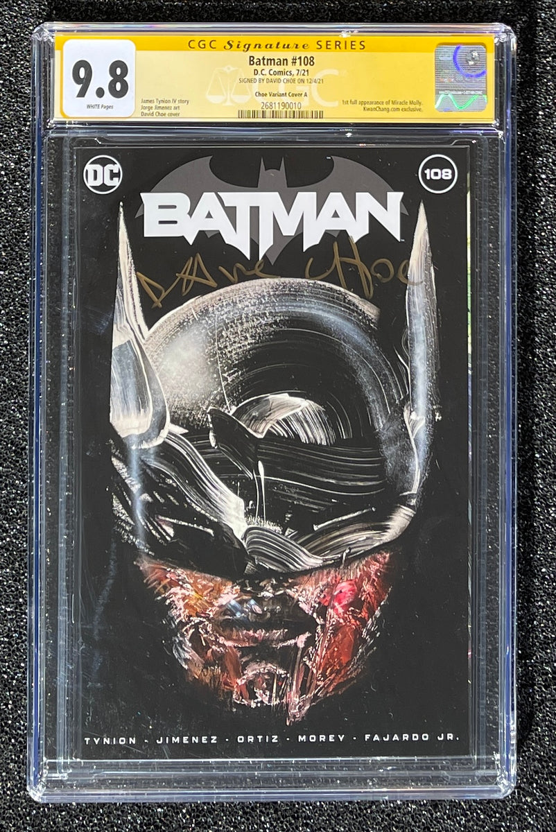 CGC 9.8 SS Signed by David Choe Batman # 108 David Choe Variants ...